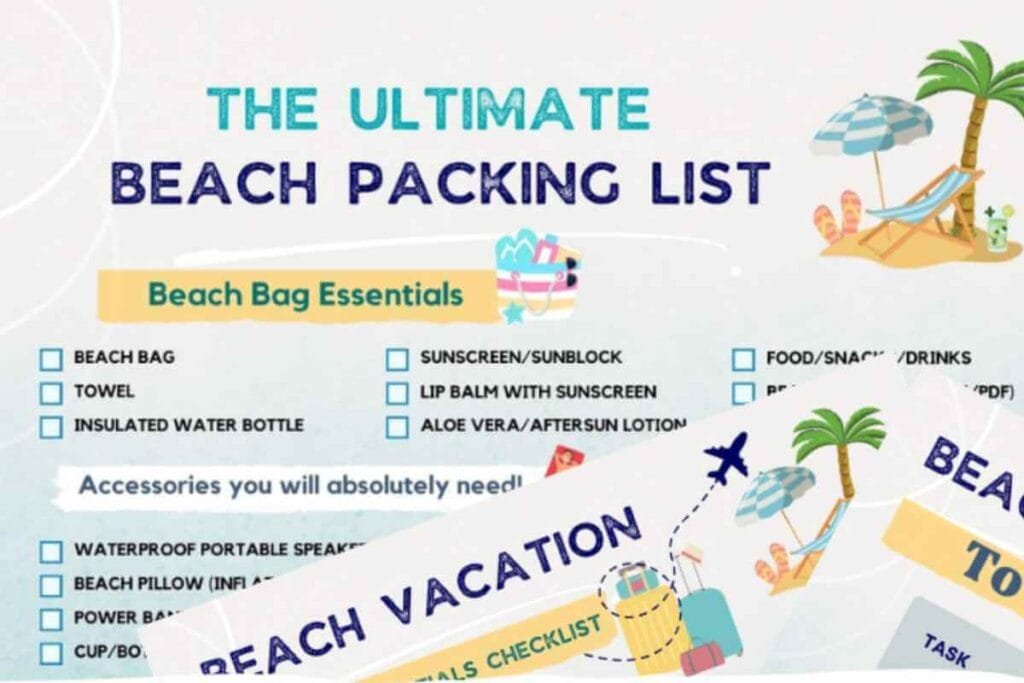 Beach Packing List 2025 For Solo, Family Vacation - Ultimate List ...